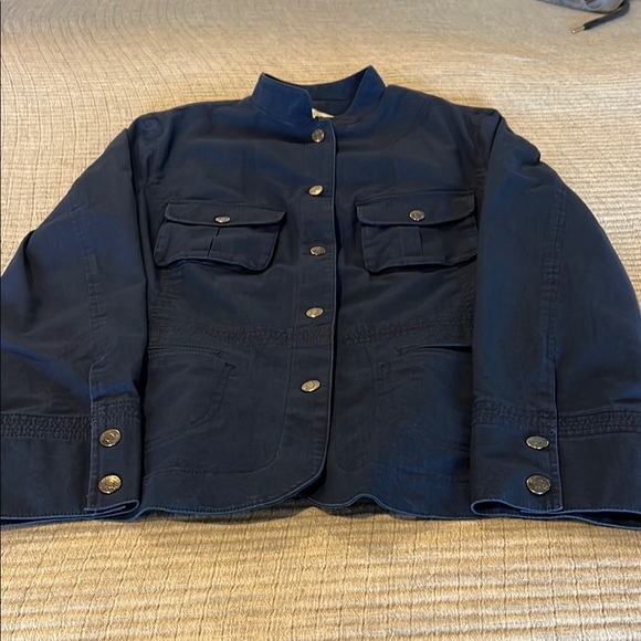 Anatomie | Jackets & Coats | Anatomie Blue Utility Jacket With Standup ...